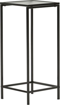 Xora Beistelltisch, Schwarz, Metall, Glas, quadratisch, eckig, 30x70x30 cm, Wohnzimmer, Wohnzimmertische, Beistelltische, Beistelltische Metall