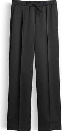 OPUS Damen Wide Leg Pants | MELANE Cosmic Wide Leg Pants aus Satin Black, 42