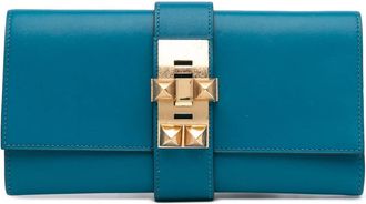 Herm&egrave;s Clutches - Tadelakt Medor Clutch 23 - Gr. unisize - in Blau - f&uuml;r Damen