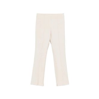 PESERICO Schmal geschnittene Hose - - Trousers - Damen - Wei&szlig; - XS