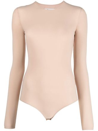 Maison Margiela Four-Stitch Stretch Polyamide Bodysuit - Pink
