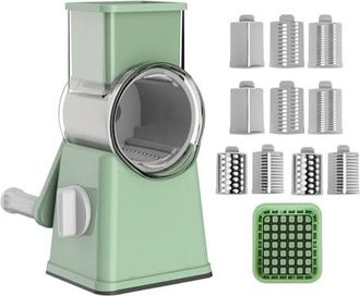 Generic D&eacute;chiqueteuse de fromage, rotation de broyeur de l&eacute;gumes,Slicer de fromage rotatif avec poign&eacute;e - Aliments pour hacheurs &agrave; main roche coupeur de l&eacute;gum