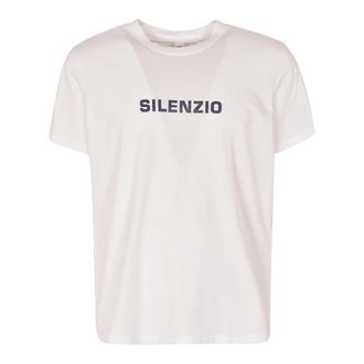 Aspesi Silenzio Baumwoll-Jersey T-Shirt Wei&szlig; - - Tops - Herren - Wei&szlig; - XL