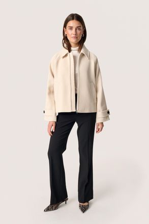 Soaked In Luxury Jacke Gerade Passform Oatmeal cream