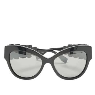 Fendi Lunettes de soleil en verre Pre-owned - Femme - Pre-owned - Noir - Taille: ONE Size