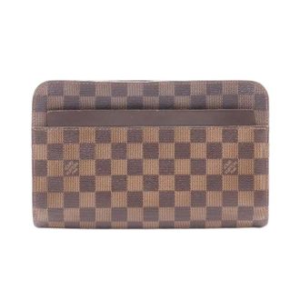 Louis Vuitton Sac pochette Pre-owned Saint Louis Damier - Homme - Pre-owned - Brun - Taille: ONE Size