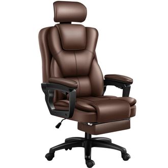 Generic Ergonomischer B&uuml;rostuhl, bequemer Chefsessel, verstellbare R&uuml;ckenlehne, geeignet f&uuml;r B&uuml;ros, Schlafzimmer und Arbeitszimmer