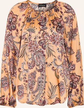 Grace Grace Satinbluse Ellie braun