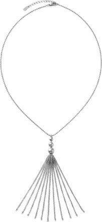 Dansk Copenhagen Linnea Collier Y - Finition Sabl&eacute;e - Femme - Accessoires - Gris - Taille: ONE Size
