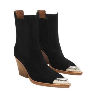 PARIS TEXAS Schwarze Lederstiefel f&uuml;r urbanen Stil - - Shoes - Damen - Schwarzk - 39 EU