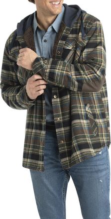 Legendary Whitetails Herren-Kapuzenhemd, kariert, aus Flanell, mit Berberfutter und Polyfill-Isolierung, L