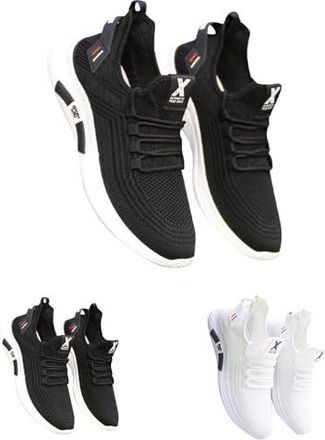 Generic Chaussures de course pour homme avec soutien de la vo&ucirc;te plantaire - Baskets en maille respirante - Coupe large - Baskets de jogging rembourr&eacute;es - Abs