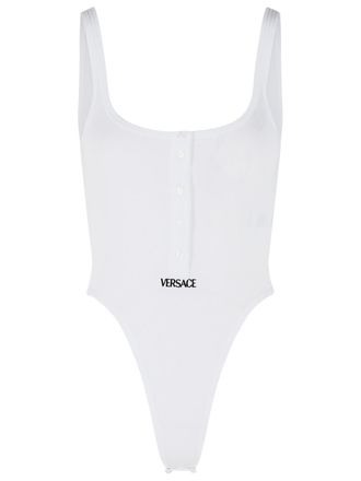 Versace Body en coton stretch blanc