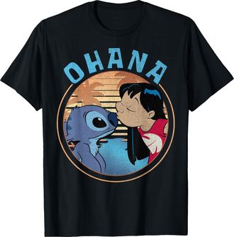 Disney Lilo & Stitch Ohana Circle Portrait T-Shirt