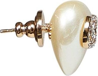 Valentino Garavani Heart-Shaped VLogo Signature Earrings - Gold