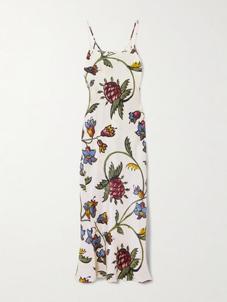 S.S. Daley Willow Maxikleid Aus Seiden-twill Mit Blumenprint - Mehrfarbig