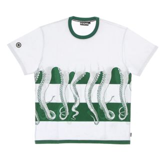 Octopus Homme, Tops, Blanc, Taille: L Octopus Logo Fullback Tee White T-Shirt