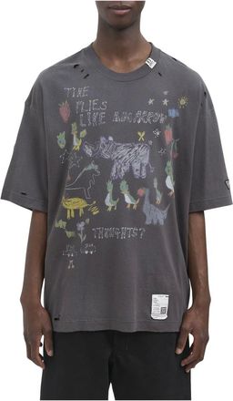 Miharayasuhiro Mihara Yasuhiro, Homme, Tops, Noir, Taille: M T-Shirt Doodle