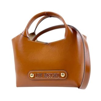 Love Moschino Pu 2 Manici Piccola c/Tracolla - - Bags - Damen - Braun - ONE SIZE