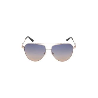 Guess Femme, Accessoires, Jaune, Taille: 62 MM Lunettes de soleil aviateur