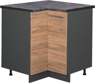 Vicco Meuble dangle Fame-Line, Chêne de Force doré/Anthracite, 80.5 cm, PT Anthracite