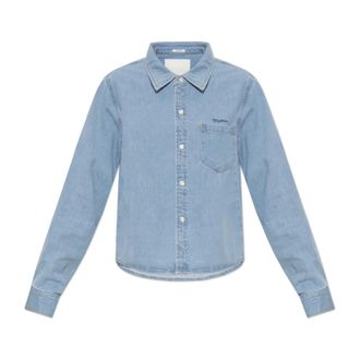 Mother Damen, Blusen & Hemden, Blau, MGr&ouml;&szlig;e