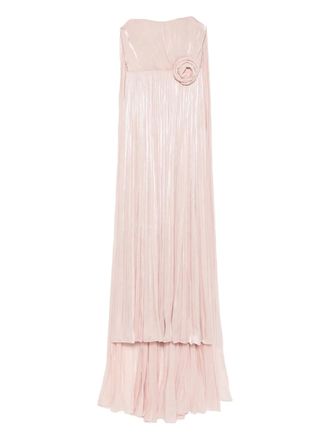 Nissa Kleid mit Blumenverzierung - Rosa