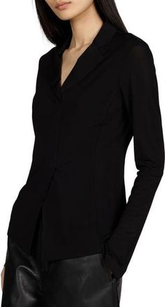 Helmut Lang Chemise unie col tailleur