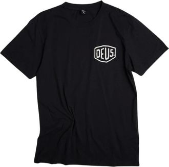 Deus Homme, Tops, Noir, Taille: L Venice Address T-Shirt