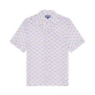 Vilebrequin Homme, Chemises, Multicolore, Taille: 3XL Cotton Bowling Shirt Micro Ronde des Tortues