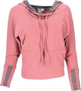 Guru Shop Hoodie aus Bio-Baumwolle, Talliertes Kapuzenshirt, Yogashirt - Blush, Damen, Size:XL