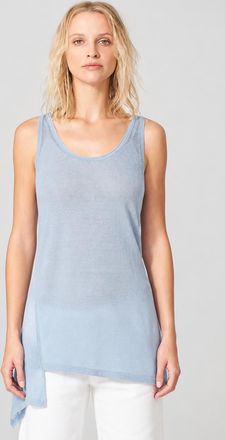 Hempage Hempage Damen vegan Top Asymmetrisch Platin