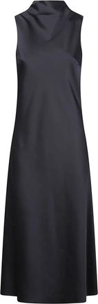 Patrizia Pepe Femme, Robes, Noir, Taille: 42 FR Robe Midi