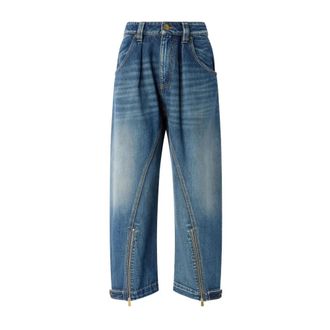 Pinko Sicuro Zip Pantalone - - Jeans - Damen - Blau - W27