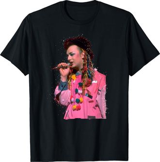TV Times Boy George 80er Jahre Partikeleffekt T-Shirt