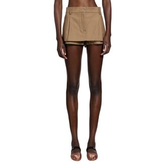 Acne Studios Layered Satin Mini Skirt