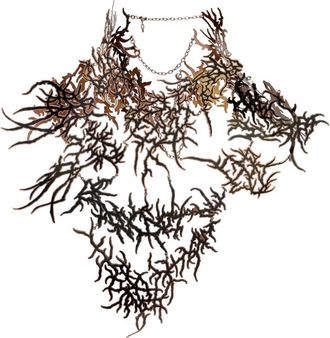 Diesel Tattoo Plastron Halskette - Silber