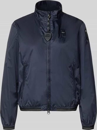 Blauer Jacke mit Zweiwege-Rei&szlig;verschluss Modell ANNABEL