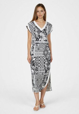 Marc Aurel Blusentop mit Patchwork-Print