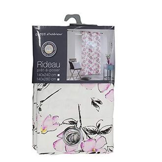 Coton d'Interieur Baumwolle DINTERIEUR -Ashley &Ouml;senvorhang, Baumwolle, Rose, 140 x 280 cm