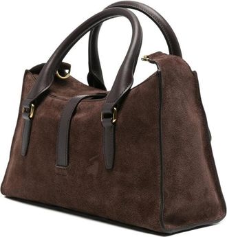 Mulberry Calf Suede Tote Bag - Brown