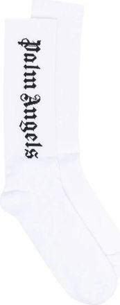 Palm Angels Homme, Sous-v&ecirc;tements, Blanc, Taille: S/M Classic Logo Socks