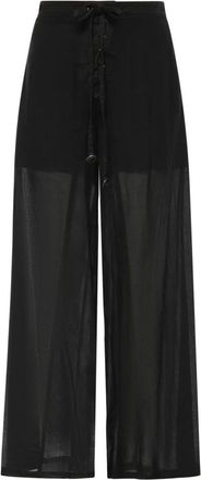 Pinko Pinko, Femme, Pantalons, Noir, Taille: 42 FR Cabras Pantalone Voile e Gabar