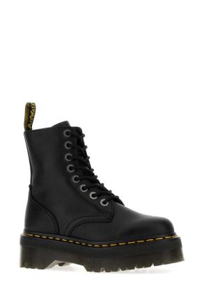 Dr. Martens Lace-Up Leather Platform Boot - Black
