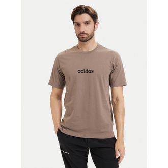 adidas T-Shirt Essentials Linear KF2390 Beige Regular Fit