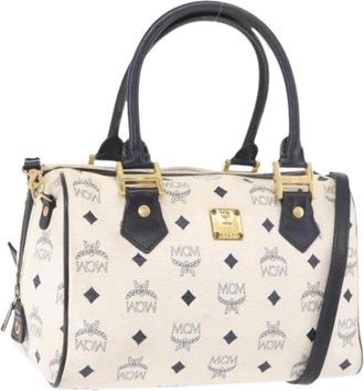 MCM Sac Boston Pre-owned - Femme - Pre-owned - Blanc - Taille: ONE Size