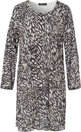 Frank Walder Midikleid mit Plisseefalten