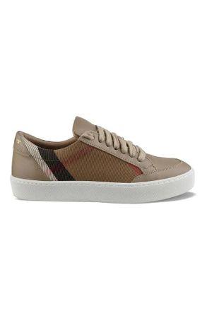 Burberry Low-Top Sneaker - Beige Low-Top Sneakers - Gr. 35,5 (EU) - in Grau - f&uuml;r Damen