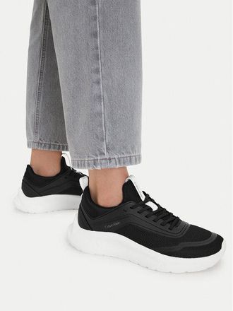 Calvin Klein Sneakers Light Eva Run Sock Mesh Lycra HW0HW03023 Schwarz