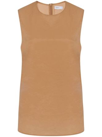 Rosetta Getty débardeur à col rond - Marron